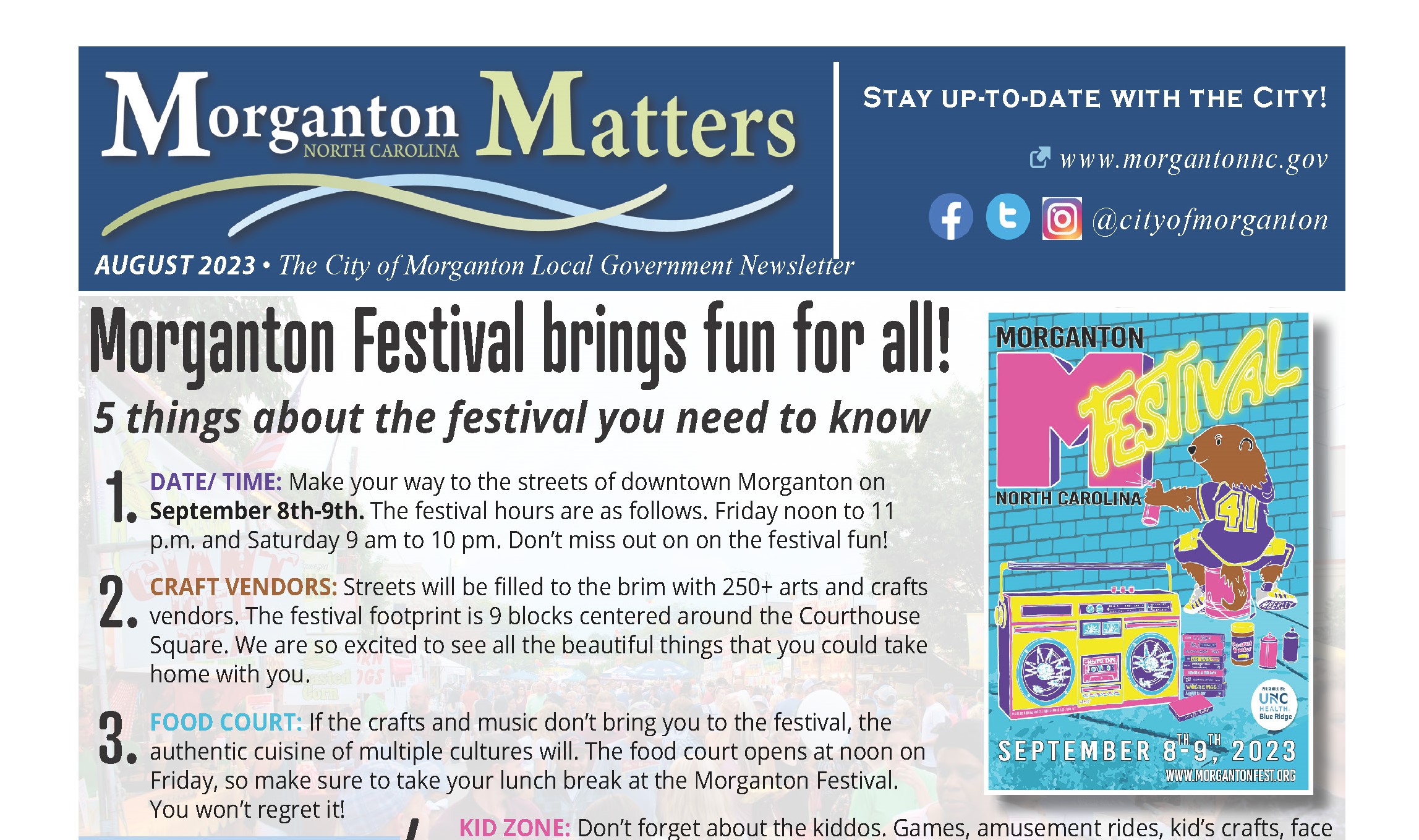 Morganton Matters - Aug/Sept 2023 Edition | Morganton, NC